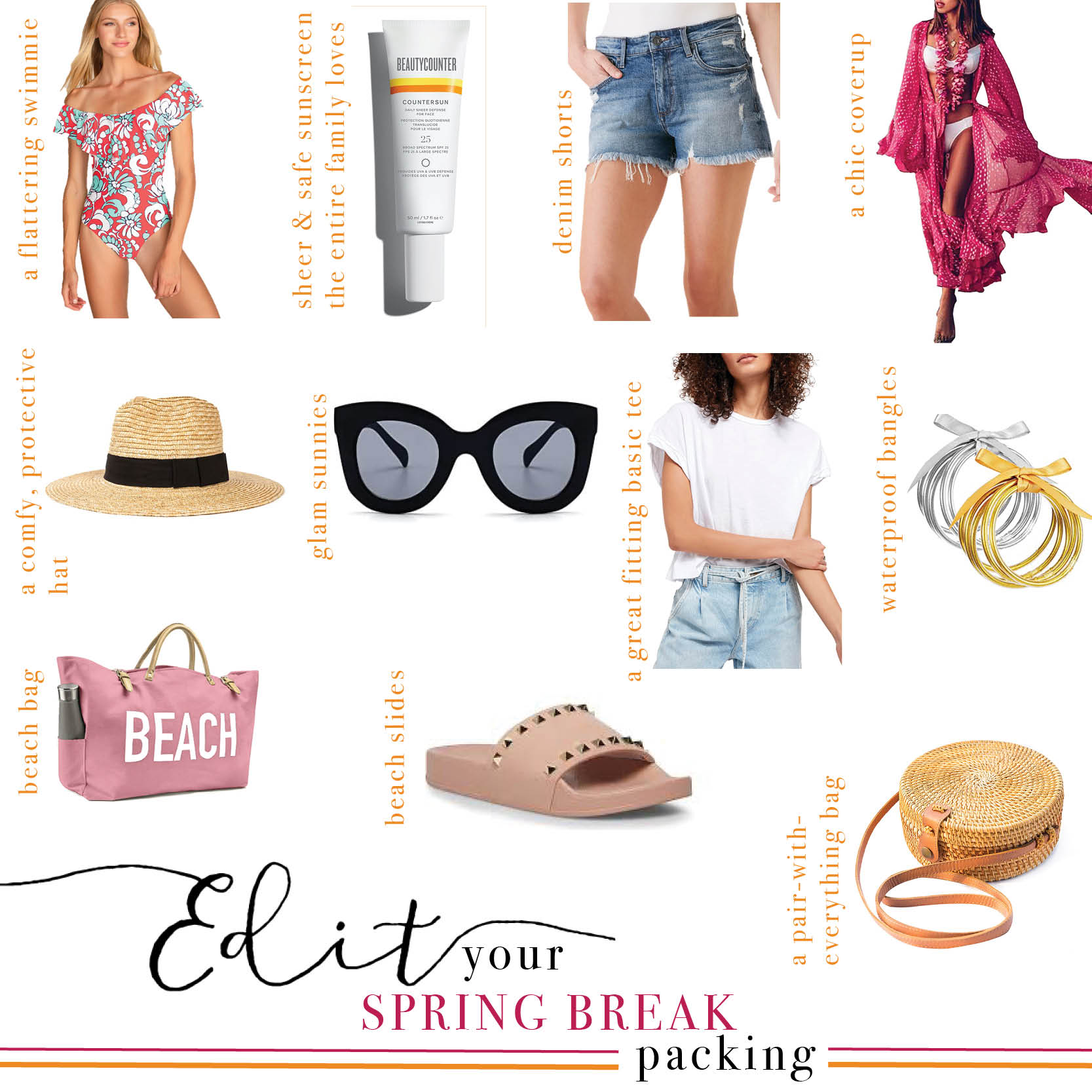 Edit Your Spring Break Packing List – Edit by Lauren